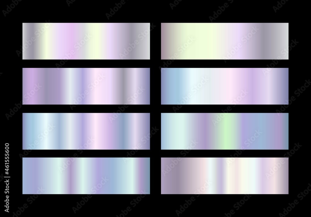 Holographic, silver foil texture background. Vector graphic iridescent ...