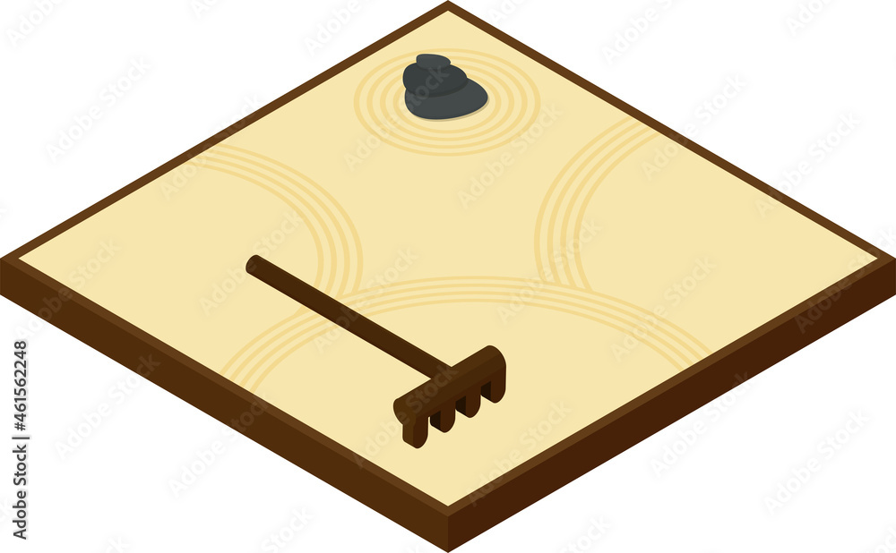 Rake And Zen Sand