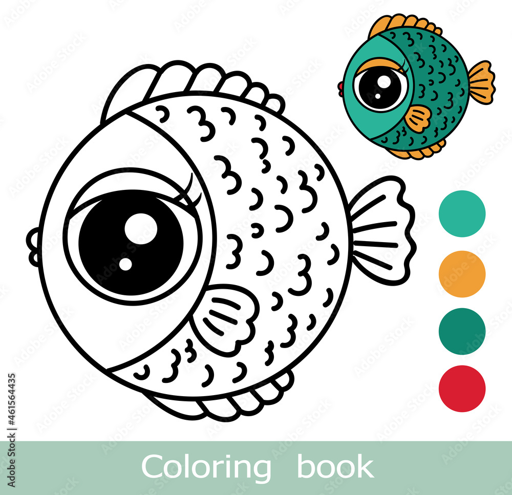Fish Color Book Cute