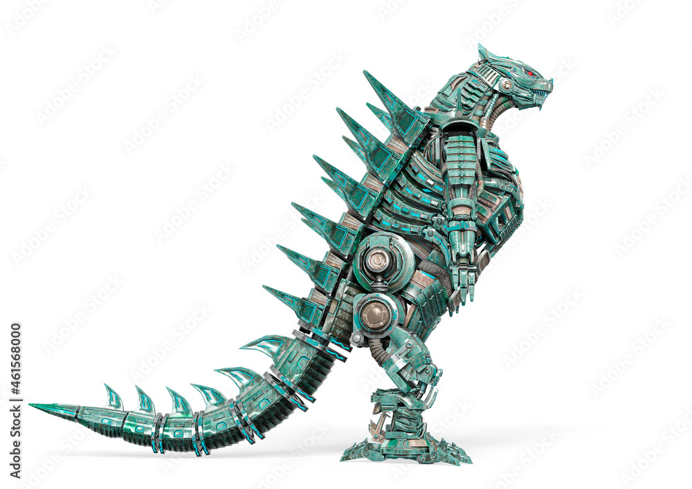 Poster cyberpunk dinosaur bot real side view – Wall Art | UkPosters