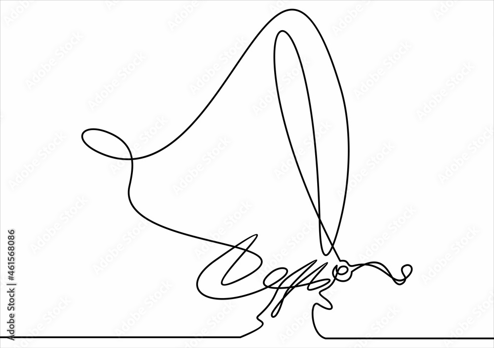 Continuous one line drawing. Flying butterfly logo. Black and white ...