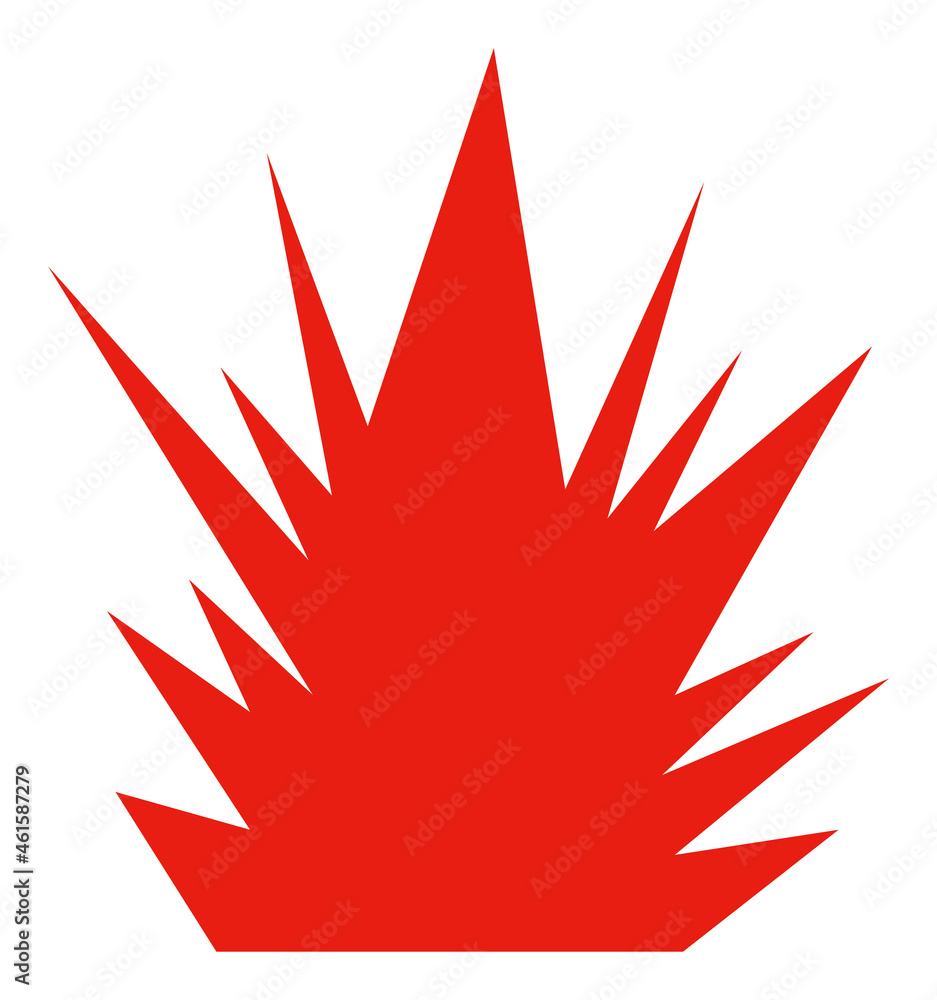 Bang icon with flat style. Isolated vector bang icon illustrations ...