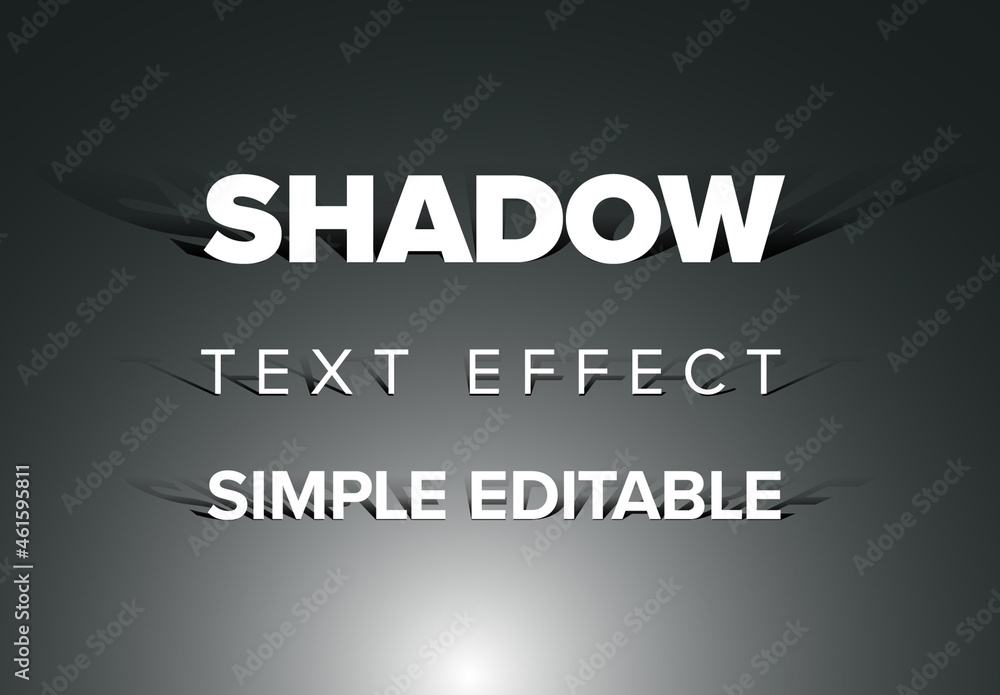 Editable Text Style Effect with Background Shadow Stock Template ...