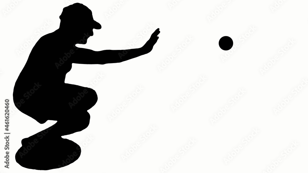 silhouette de pointeur à la pétanque Illustration Stock | Adobe Stock