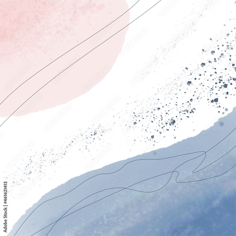 Geometric shapes for the background of poster. Pastel paint in white ...