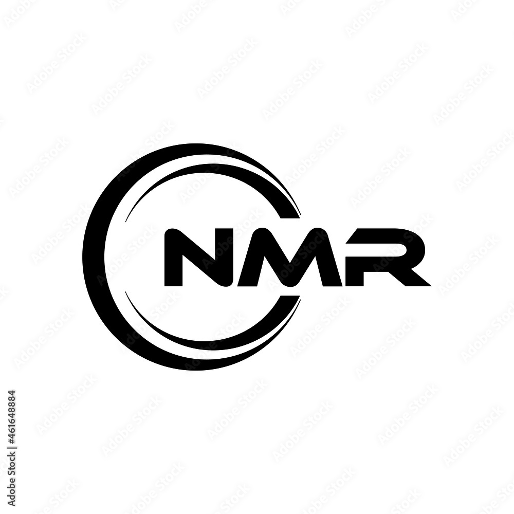 NMR letter logo design with white background in illustrator, vector ...