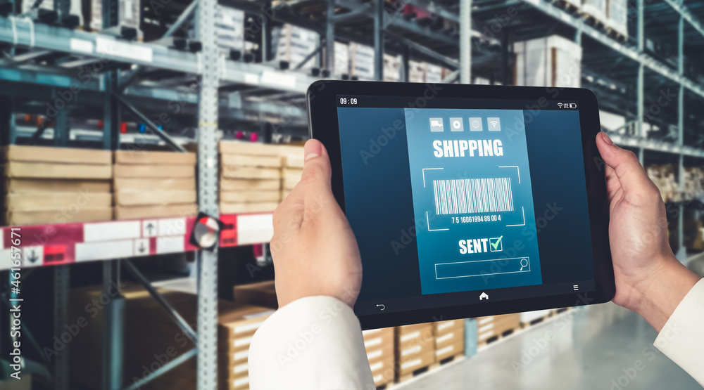 Warehouse management innovative software in computer for real time ...