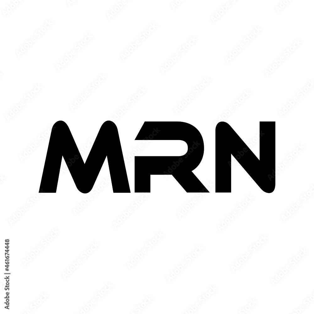 MRN letter logo design with white background in illustrator, vector ...