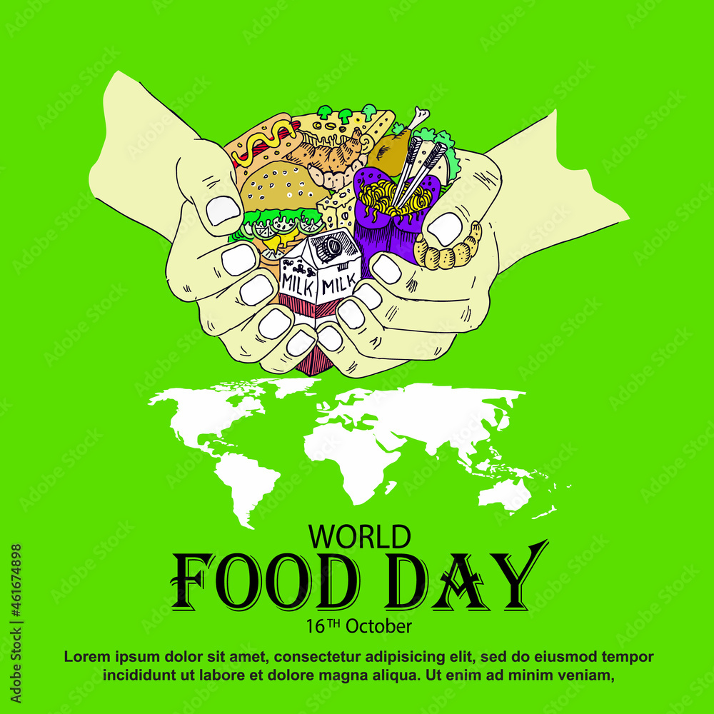 World Food Day, poster and banner vector Stock Vector | Adobe Stock