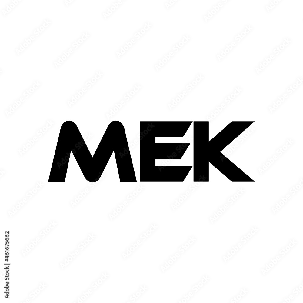 MEK letter logo design with white background in illustrator, vector ...