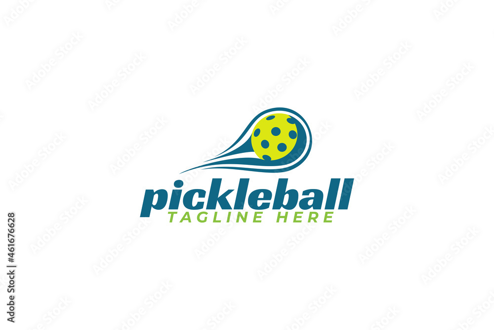 pickleball logo vector graphic for any business especially for sport ...