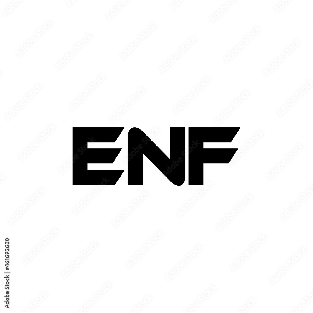 ENF letter logo design with white background in illustrator, vector ...