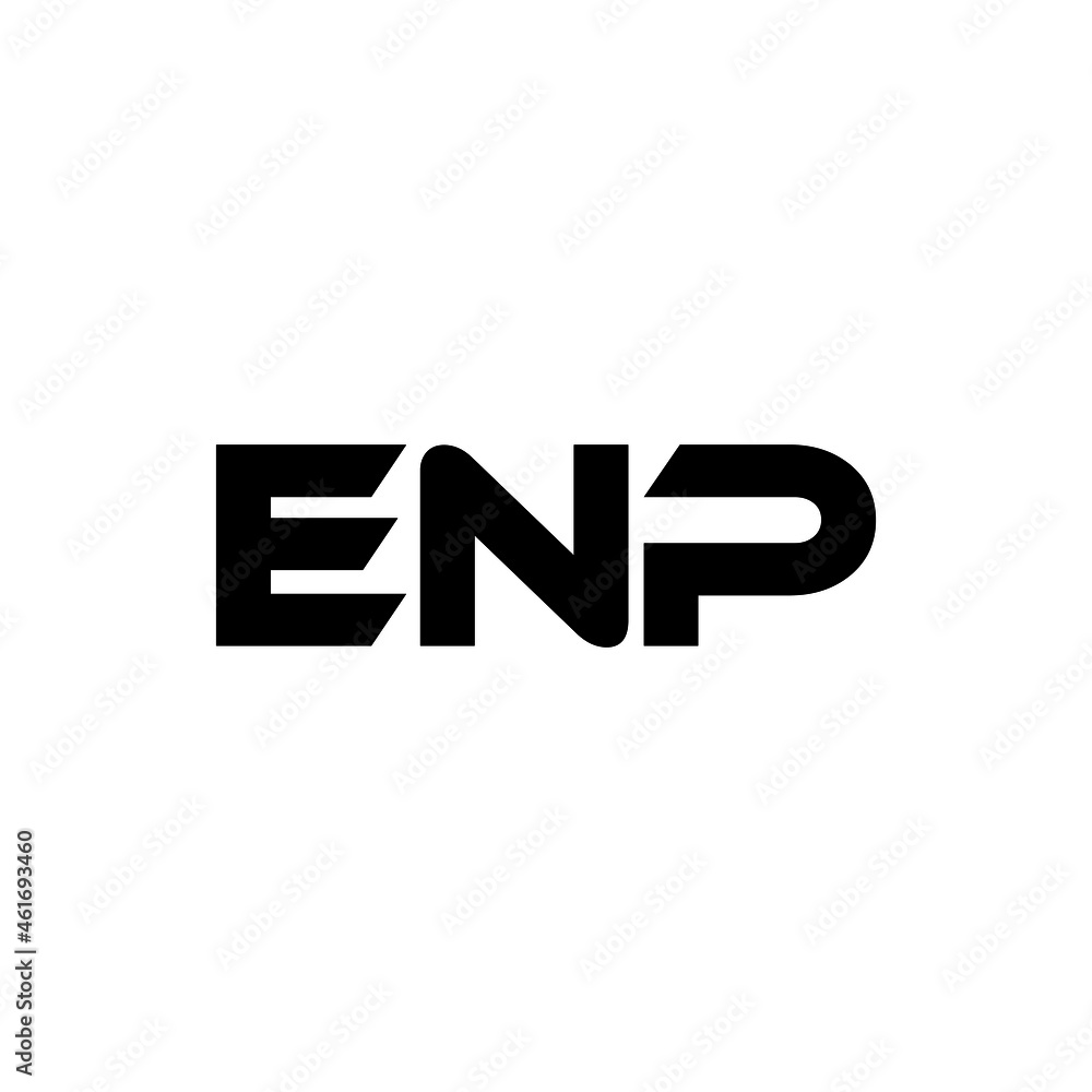 ENP letter logo design with white background in illustrator, vector ...