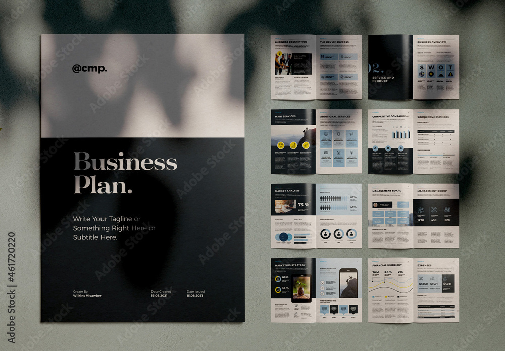 Business Plan Stock Template | Adobe Stock