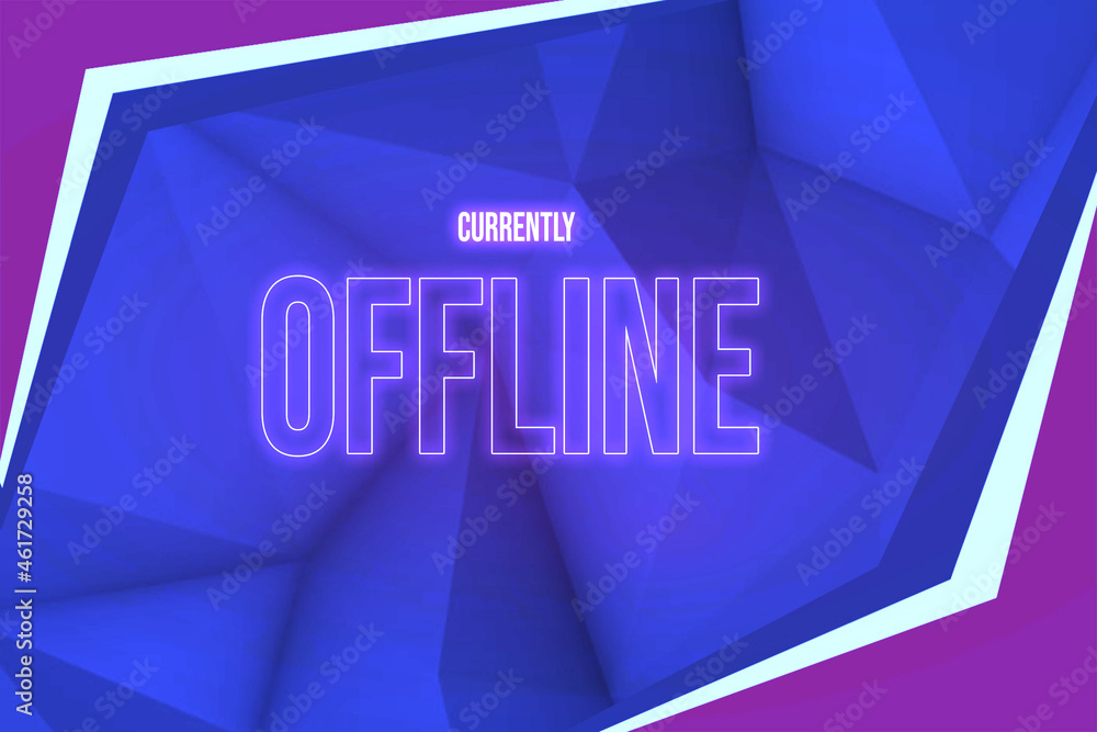 Offline twitch screen Stock Illustration | Adobe Stock