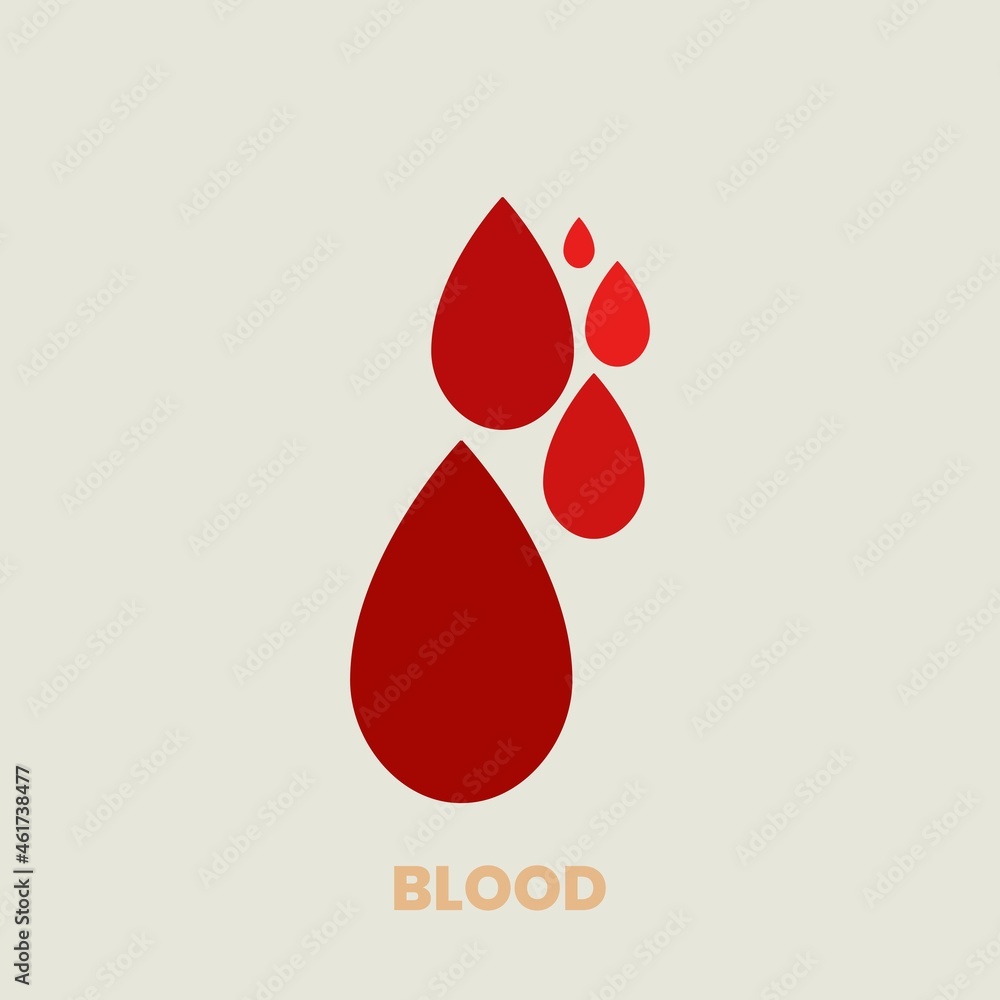 Blood drops symbol vector illustration Stock Vector | Adobe Stock