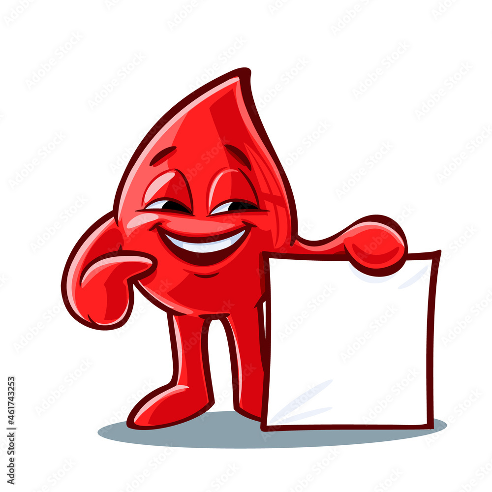 cartoon blood for laboratory analysis and transfusion Stock Vector ...