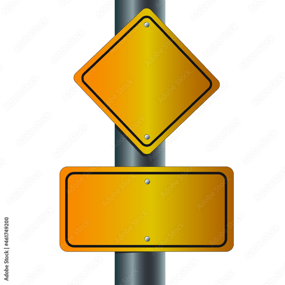 Traffic signs, road signs, blank signs that can add images or meanings ...