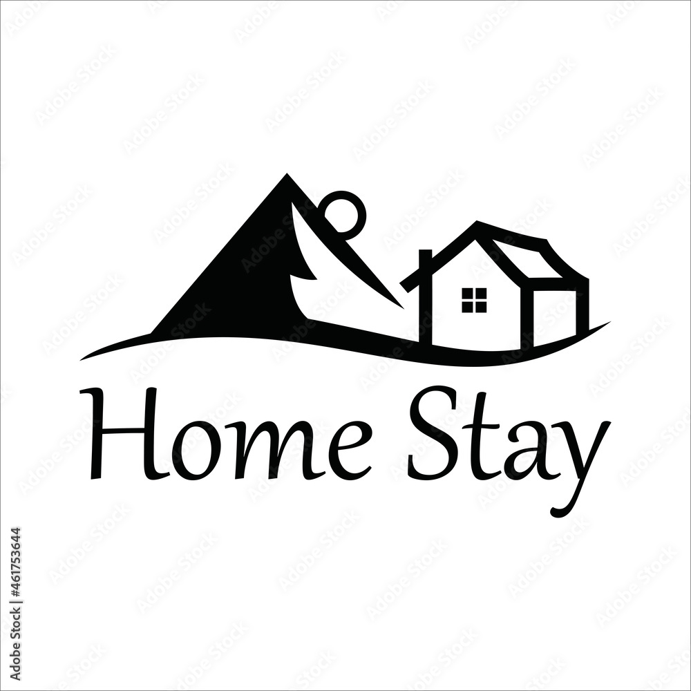 home logo vector. home stay logo design vector template Stock Vector ...