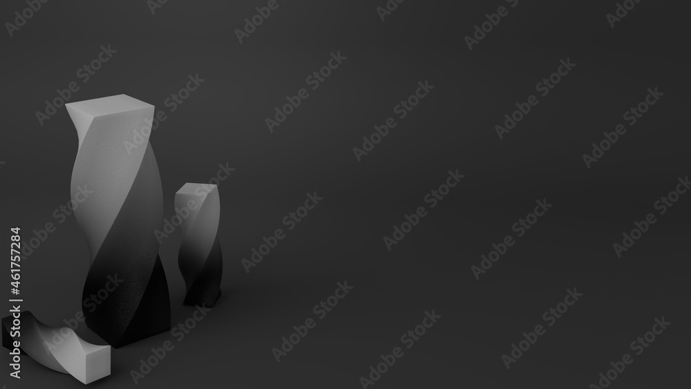 3d Rendered simple object slide to use as any type of graphic resource ...