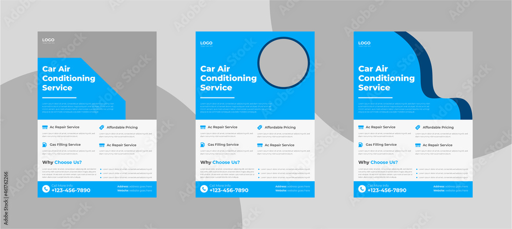 Air condition repair service flyer design. Air cooler repair shop ...