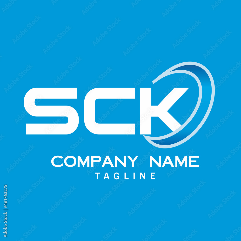 modern letter initial SCK logo vector design Stock Vector | Adobe Stock