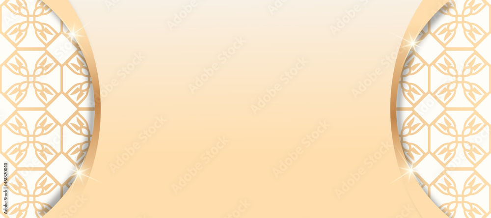 Abstract elegant islamic background with geometric shapes for banner ...