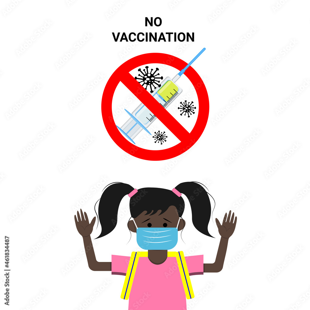 NO vaccination LITTLE GIRL stops manual vaccination against covid 19 ...