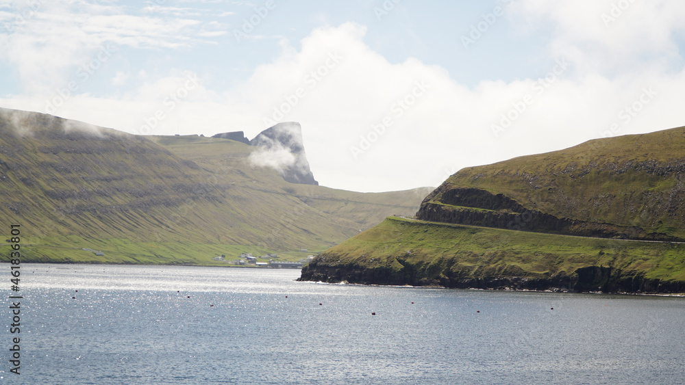 Beinisvørð cliff on Suðuroy Island in the Faroe Islands of Denmark ...