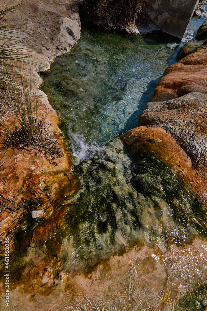 Stones and hot springs of Thermopylae in Greece Stock Photo | Adobe Stock