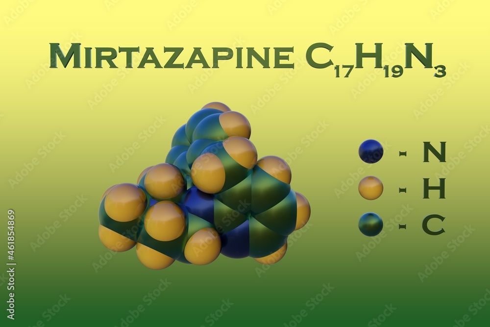 Structural chemical formula and space-filling molecular model of ...