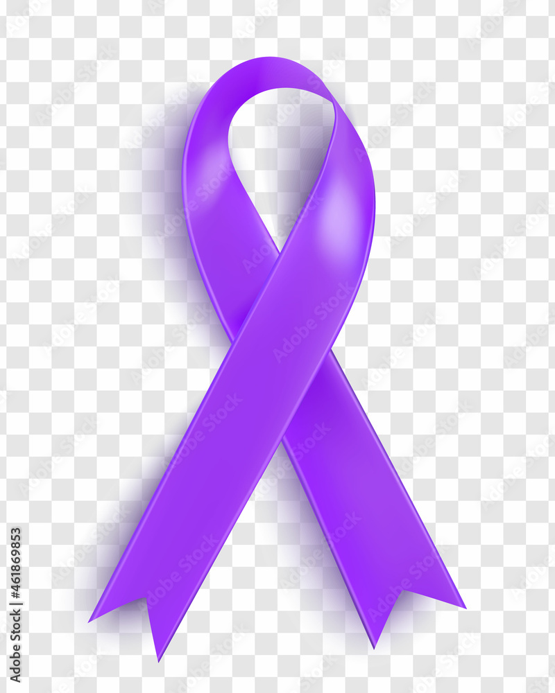 Orchid Cancer Ribbon