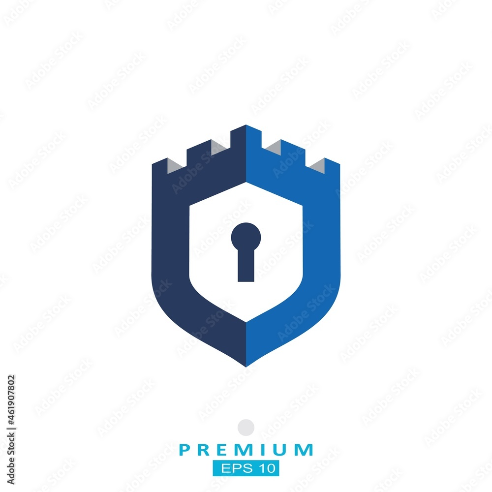 Security company logo ready to use. Abstract security symbol. Shield ...