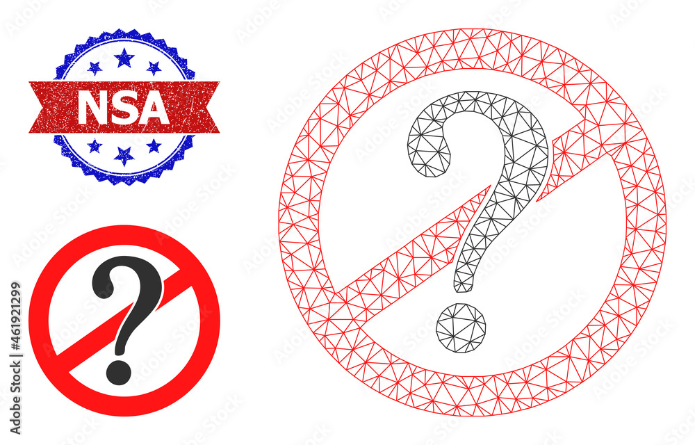 Triangular stop questions carcass illustration, and bicolor unclean NSA ...