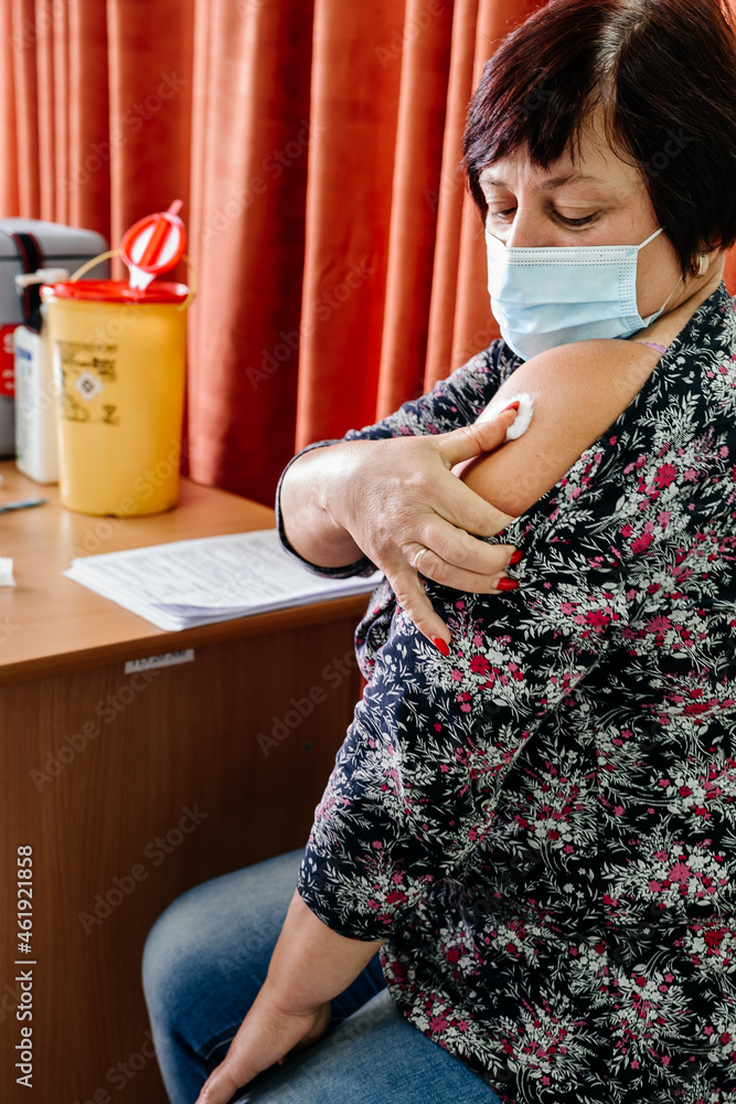 Immunization process, vaccination room in Ukraine, protection of the ...