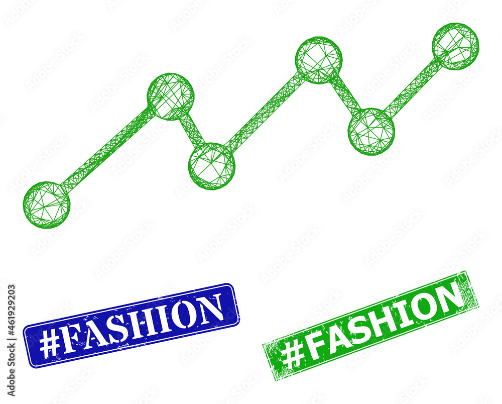 Mesh growing trend image, and #Fashion blue and green rectangle rubber ...