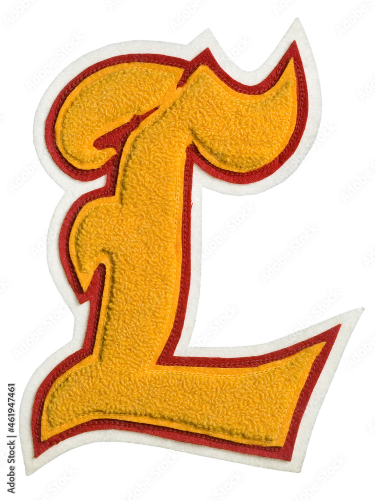 Varsity Letter L Stock Photo | Adobe Stock