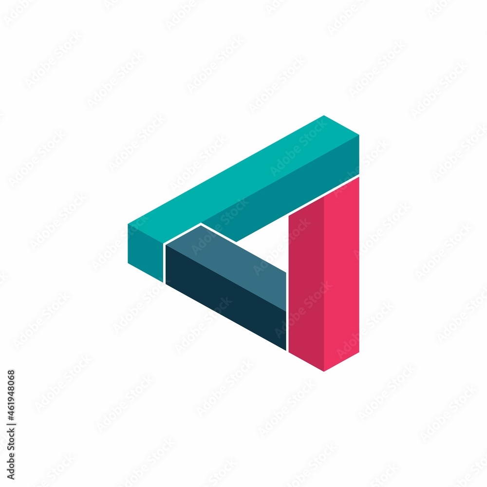 3d Triangle Logo Design
