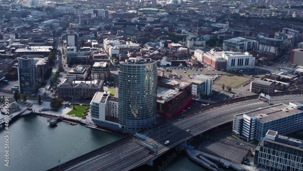 Aerial view of Obel Tower Dream Apartments Belfast Northern Ireland 1 ...