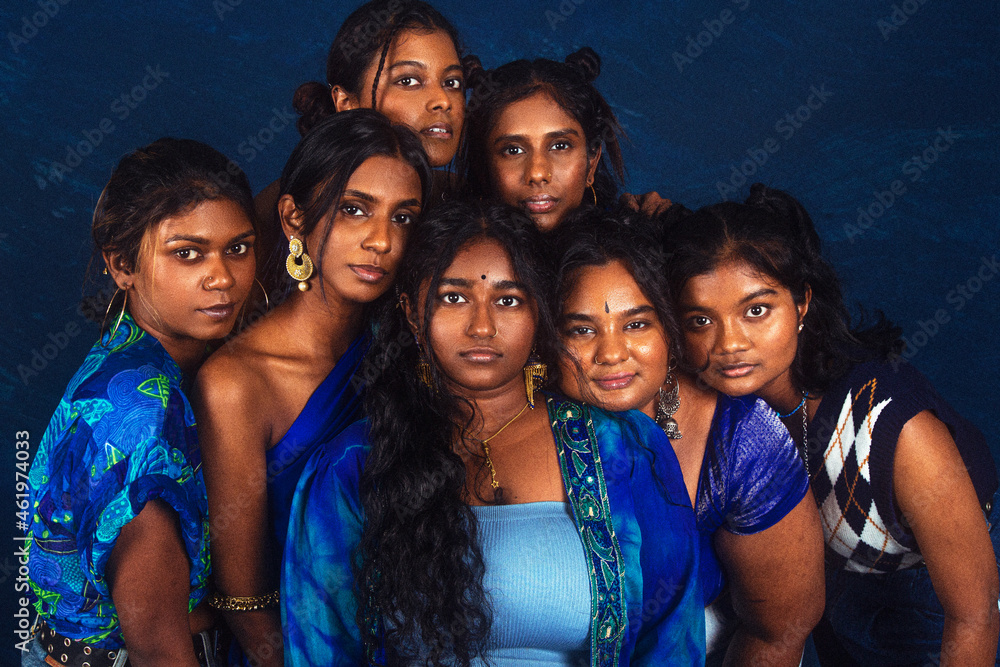 Blue Female Indian