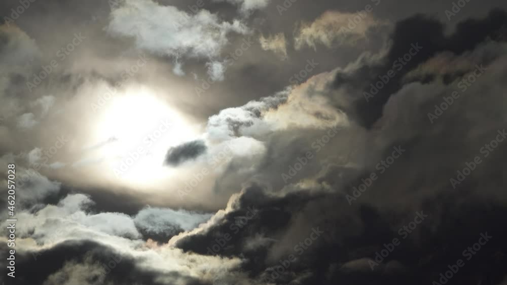 Before the storm, ragged clouds of bad weather, nebulosity. Unusual ...