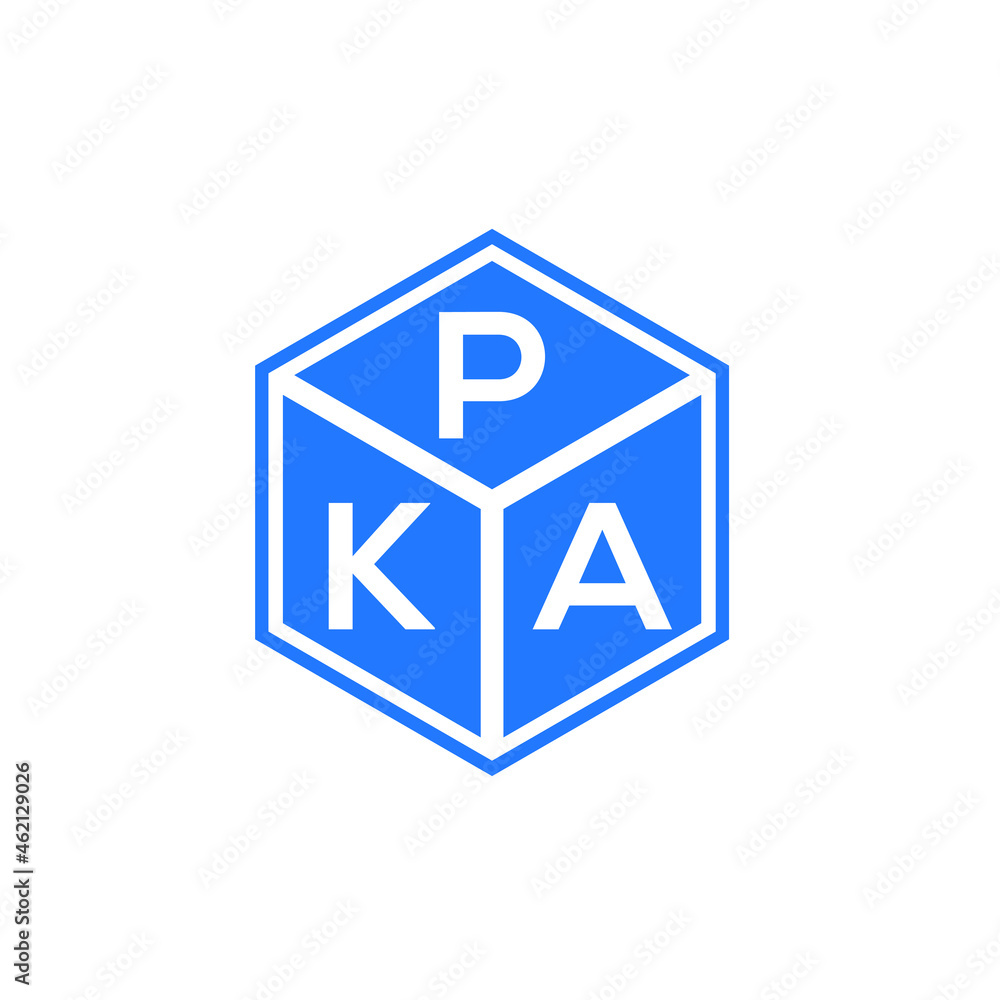 PKA letter logo design on white background. PKA creative initials ...
