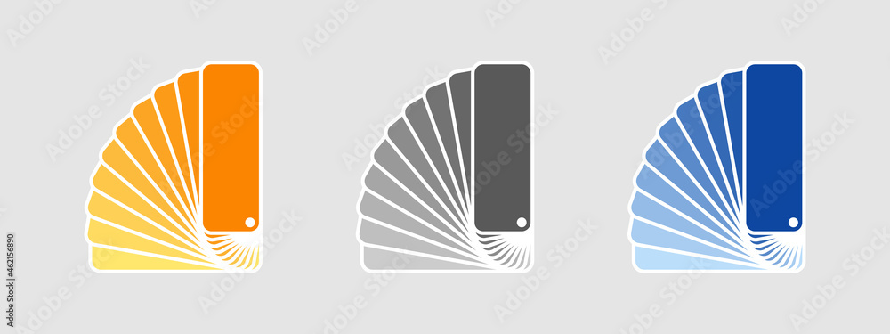 Color palette icons. Color palette with shades of colors. Vector ...