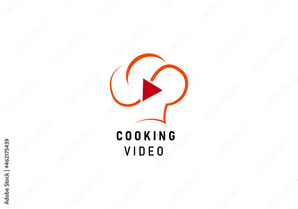 minimal cooking video logo for youtube channels and other cooking sites ...