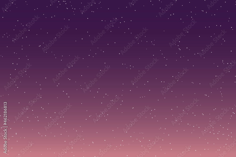Sky and stars background. Purple and pink space background. The ...