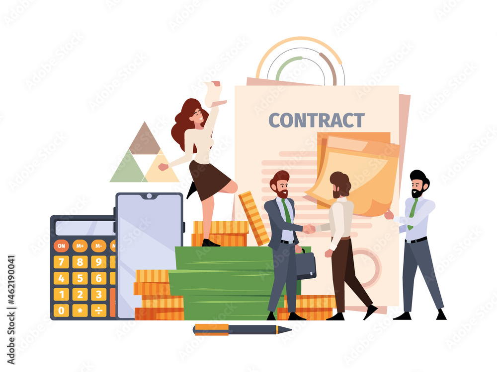 Business relationship. Office people handshake business concept selling ...