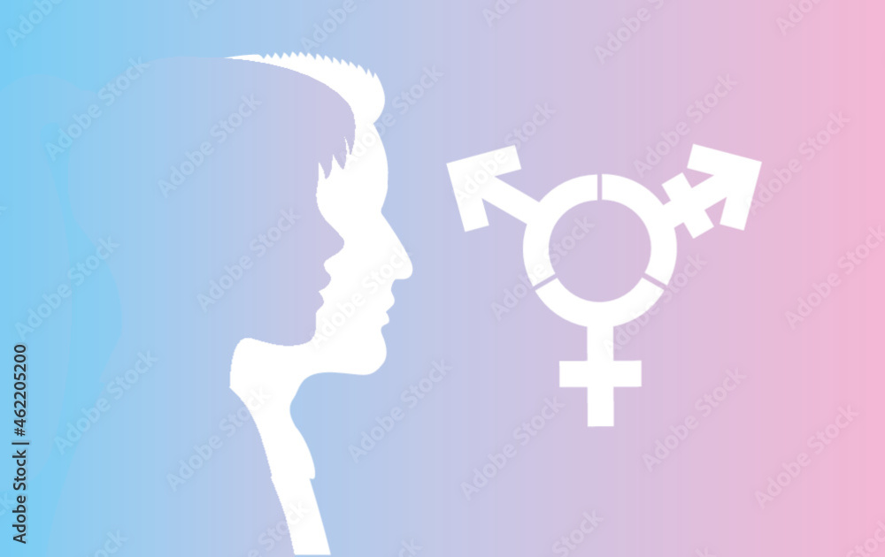 Gender Symbol for woman, man, divers Stock Vector | Adobe Stock