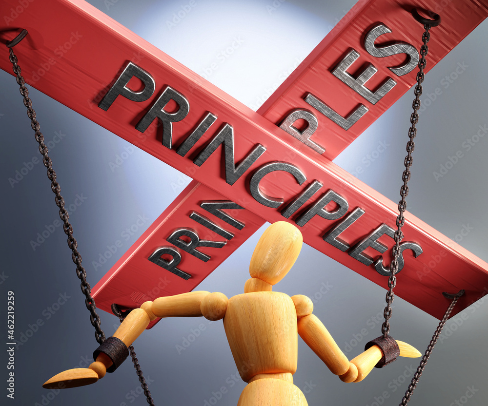 Principles control, power, authority and manipulation symbolized by ...