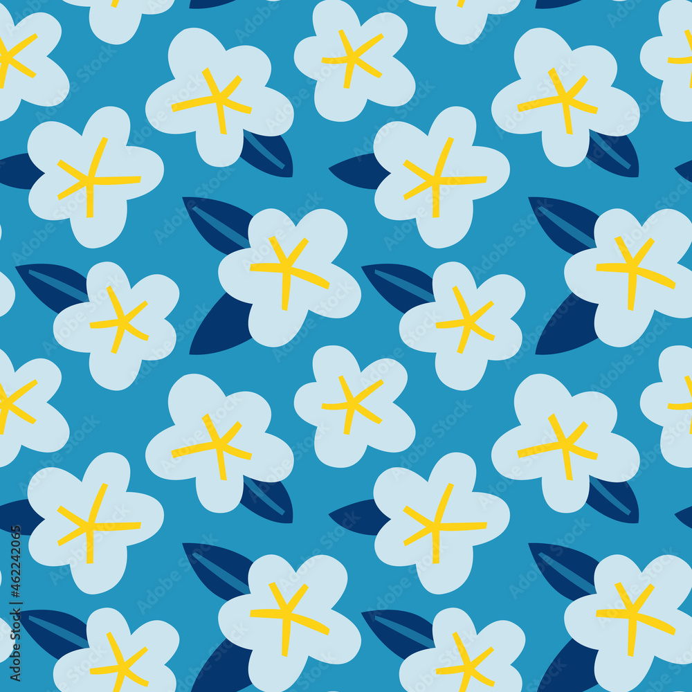Light Blue Flower Vector Background | Best Flower Site