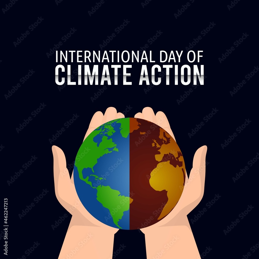 vector graphic of international day of climate action good for international day of climate ...